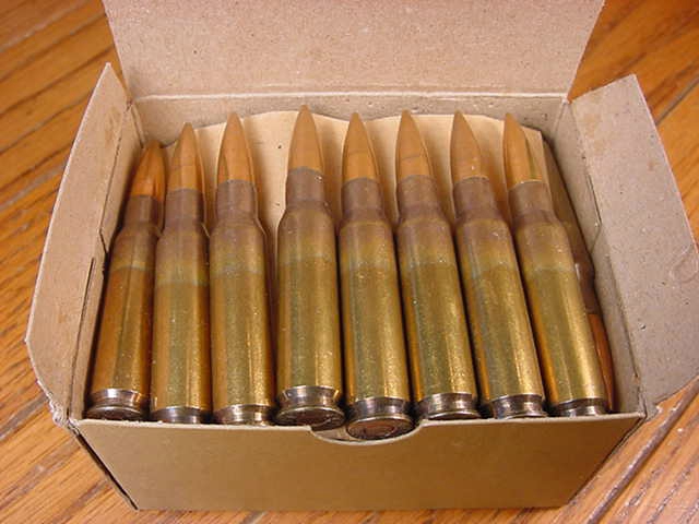Box (40 Rounds) Of Malaysian L2a2 7.62mm/308 Win. Full Metal Jacket ...