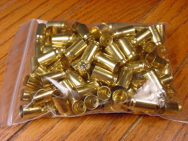 100 Pieces Of .380 Auto. Reloading Brass Cases .380 Acp For Sale at ...