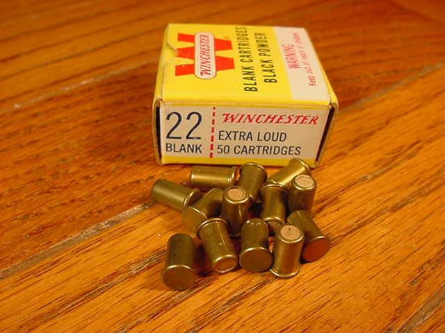 Winchester Partial Box of Extra Loud .22 Short Blank Black Powder ...