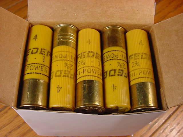25 Rounds Of Federal "Hi-Power" 20 Gauge Number 4 Shot 20 Ga For Sale ...