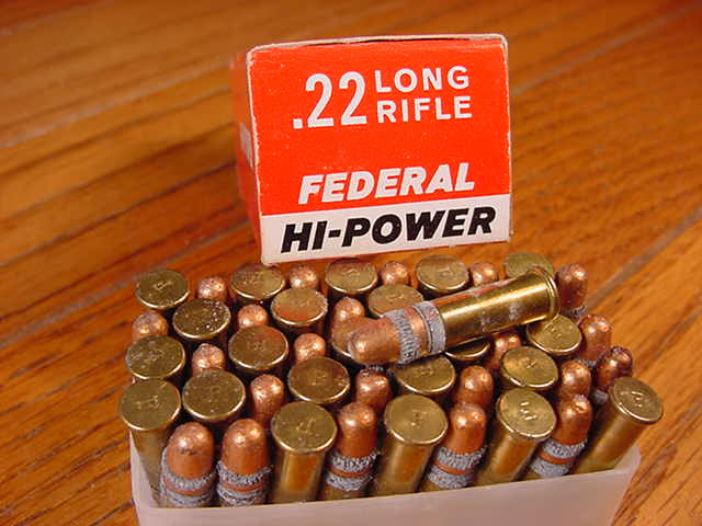 Pictures: Box of Federal Hi-Power .22 Long Rifle Plated Solid Point .22 ...