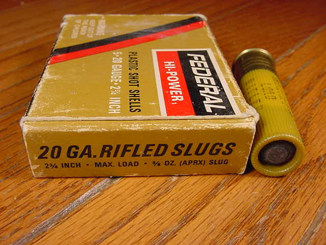 Box Of Federal Hi-Power 20 Gauge Rifled Slugs 20 Ga For Sale at ...