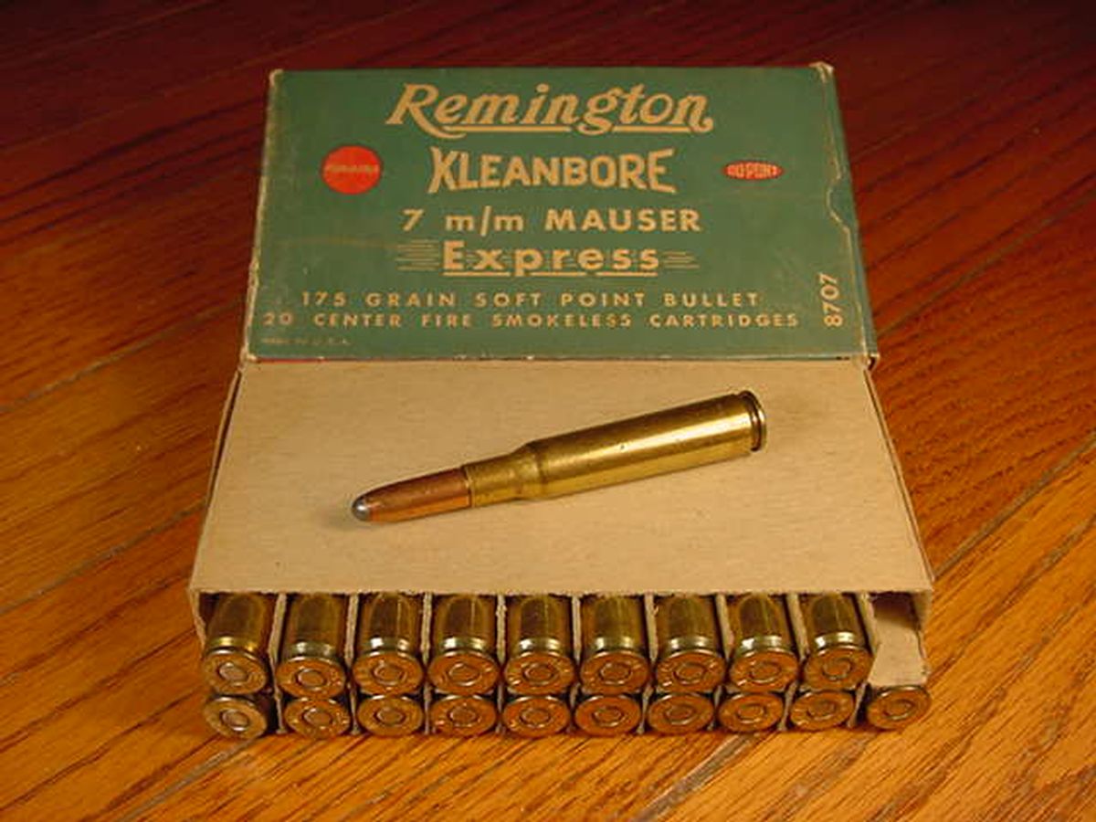 Box Of Remington Express Kleanbore 7mm Mauser Semi-Jacketed Soft Point ...