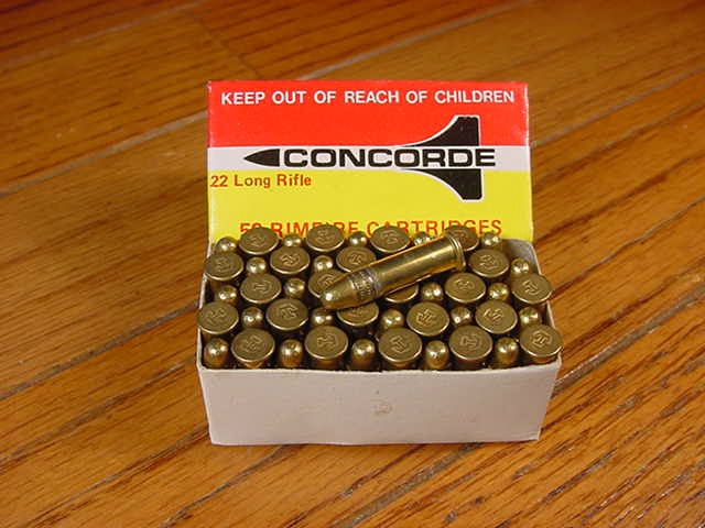 Box Of Concorde .22 Long Rifle Plated Solid Point .22 Lr For Sale at ...