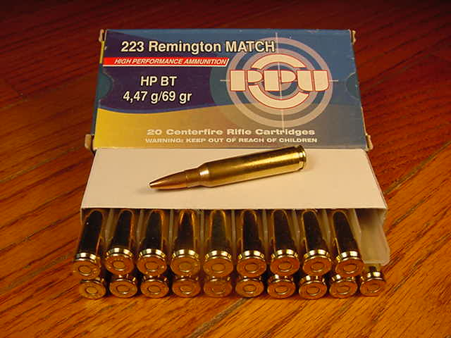 Box Ppu Match .223 Rem. Jacketed Boat-Tail Hollow Point .223 Rem. For ...