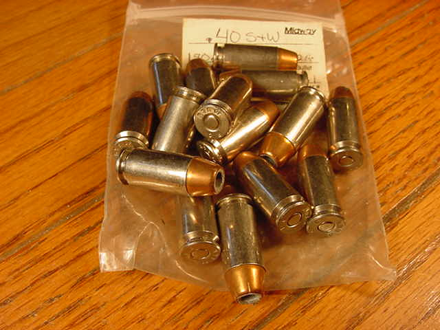 15 Rounds Of Reloaded .40 S&W Jacketed Soft Point .40 S&W For Sale at ...