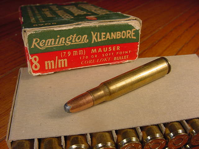 Box Remington Hi-Speed Core-Lokt 8mm Mauser Semi-Jacketed Soft Point ...