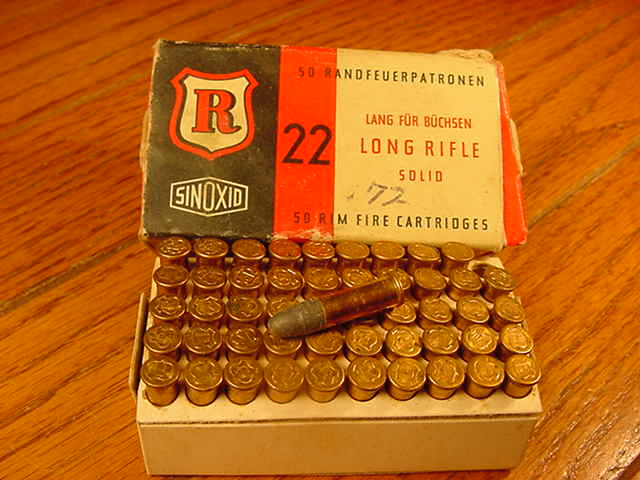 Box of RWS Sinoxid West Germany .22 Long Rifle lead solid Point .22 LR 17124095 - GunAuction.com