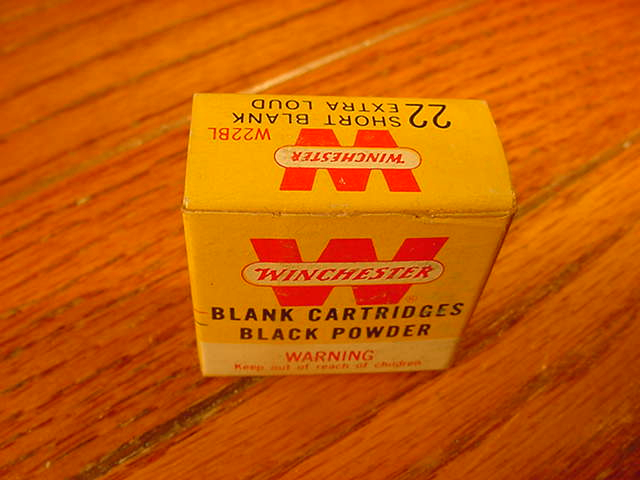 Box Of Winchester Black Powder .22 Short Extra Loud Blank Cartridges ...