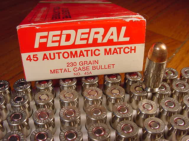 Box Of Federal Match .45 Auto. Full Metal Jacket .45 Acp For Sale at ...