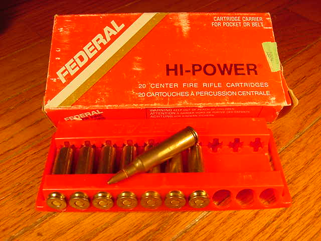 Partial Box Of Federal Hi-Power Varmint .22-250 Rem. Jacketed Hollow ...