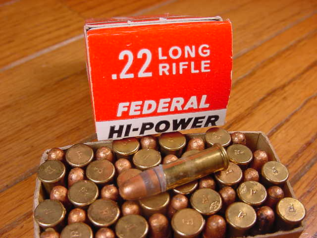 Box Of Federal Hi-Power .22 Long Rifle Plated Solid Point .22 Lr For ...
