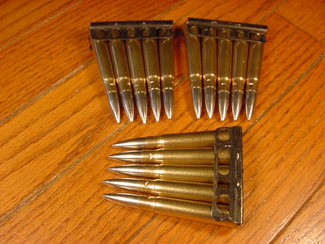 15 Rounds of Iraqi .303 British Full Metal Jacket on Stripper Clips ...