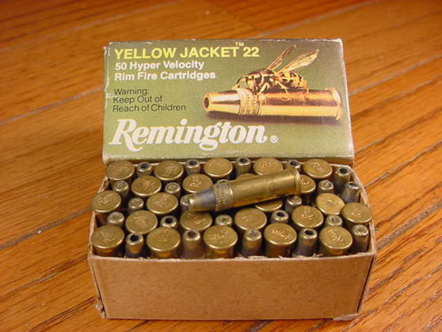 Box Of Remington Yellow Jacket Hyper-Velocity .22 Long Rifle Plated ...