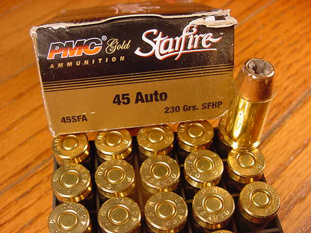 Box Of Pmc Gold Starfire .45 Auto. Jacketed Hollow Point .45 Acp For ...