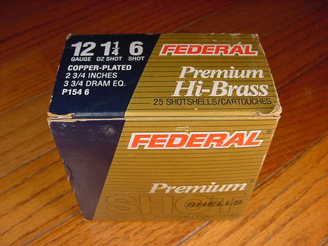 Federal Premium Ammunition Box Of Federal Premium Hi-Brass 12 Gauge ...