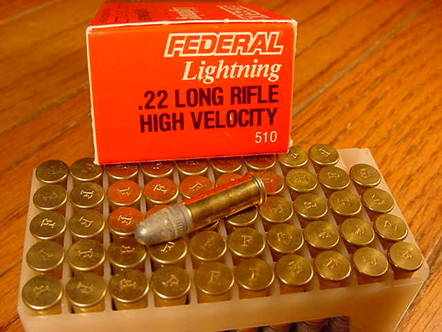 Box Of Federal Lightning .22 Long Rifle Lead Solid Point .22 Lr For ...