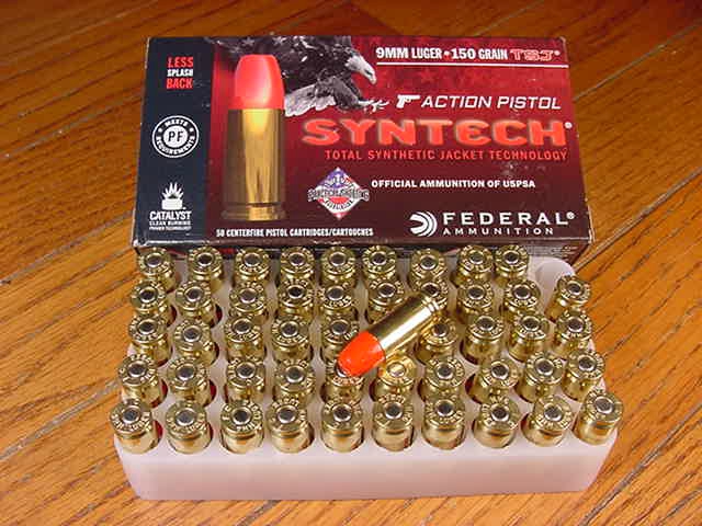 Box Of Federal Syntech 9mm Luger Total Polymer Jacket 9mm Luger For ...