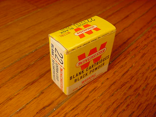 Box of Winchester Black Powder .22 Short Extra Loud Blank Cartridges ...