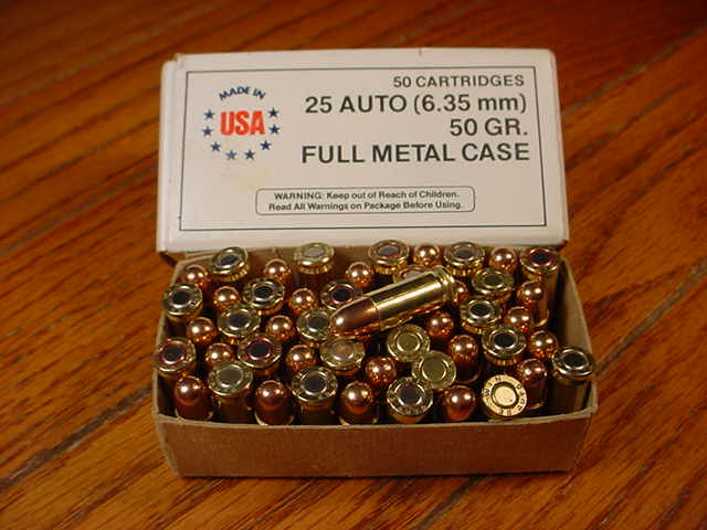 Box of Winchester .25 Auto. Full Metal Jacket .25 ACP 17174048 ...