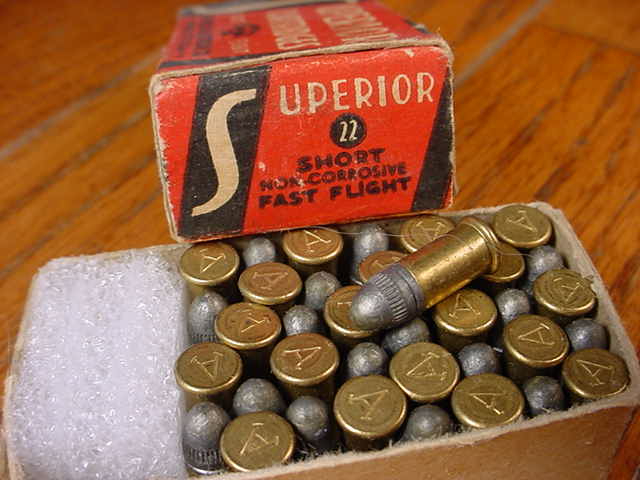 Partial Box Of American Cartridge Company Superior .22 Short Lead Solid ...