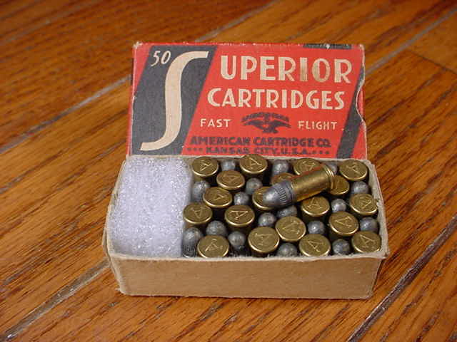 Partial Box Of American Cartridge Company Superior .22 Short Lead Solid ...