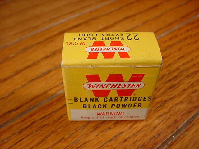 Box of Winchester Black Powder .22 Short Extra Loud Blank Cartridges ...