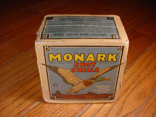 Box Of Federal Monark Flying Duck 12 Gauge Number 8 Shot 12 Ga For Sale ...