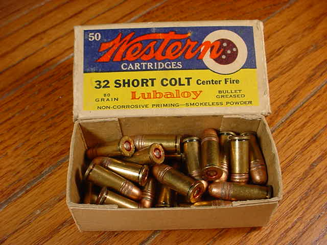 Partial Box Of Western Lubaloy .32 Short Colt Coated Round Nose .32 S&W ...