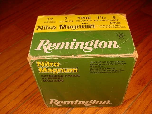Box Of Remington Nitro Magnum Extended Range 12 Gauge 3 Inch Number 6 ...