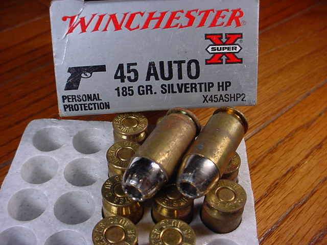 Partial Box Of Winchester .45 Auto. Silvertip Jacketed Hollow Point .45 ...