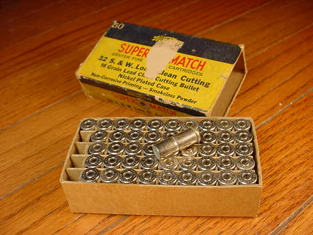 Partial Box Of Western Super Match .32 S&W Long Lead Wadcutter .32 S&W ...