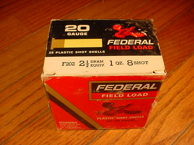Box Of Federal Field Load 20 Gauge Number 8 Shot 20 Ga For Sale at ...