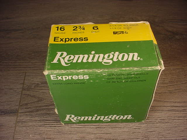 Box Of Remington Express Power Piston 16 Gauge Number 6 Shot 16 Ga For ...