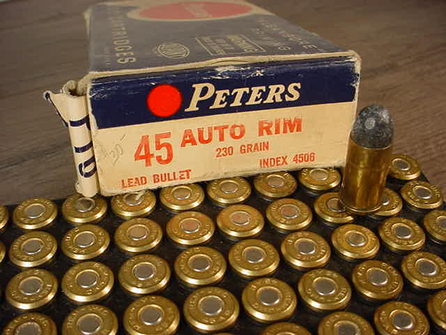 Peters Cartridge Company Box of Peters Kleanbore .45 Auto. Rim Lead ...