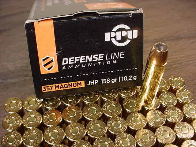Box Of Ppu Defense Line .357 Magnum Jacketed Hollow Point .357 Magnum ...