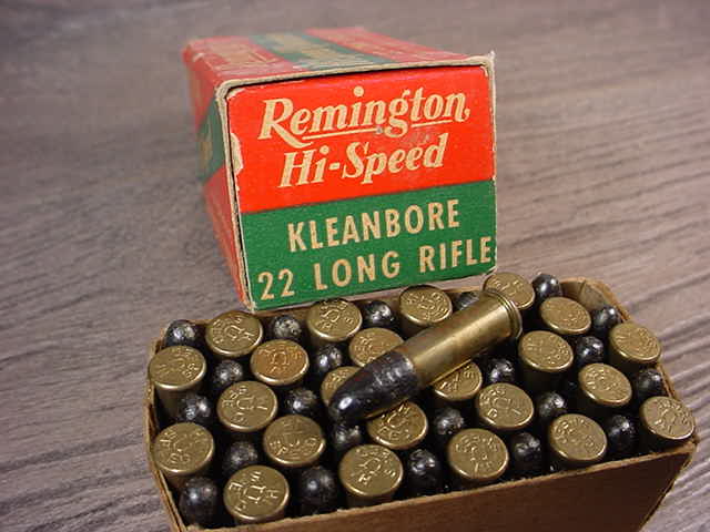 Box of Remington Kleanbore Hi-Speed .22 Long Rifle Plated Solid Point ...
