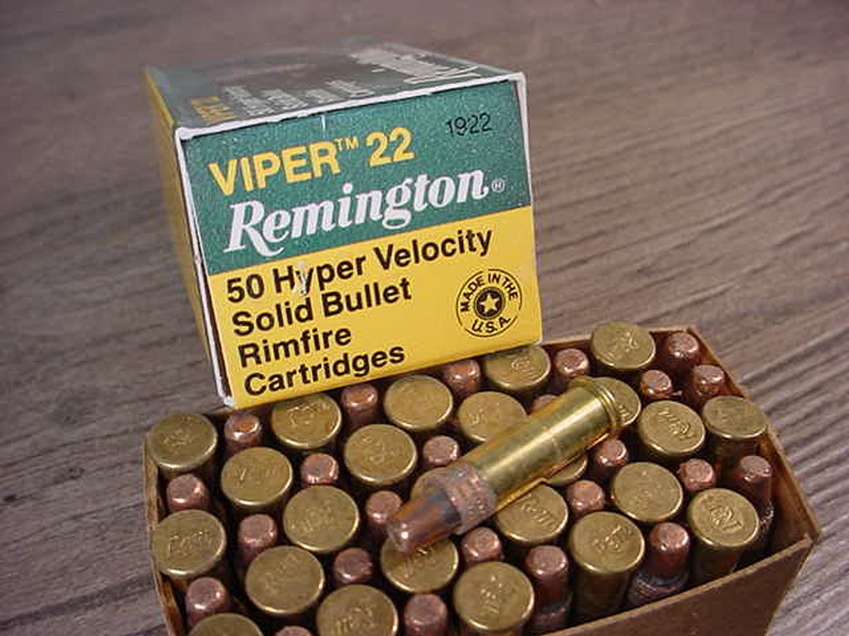 Box of Remington 22 Viper .22 Long Rifle Hyper Velocity Plated Solid ...