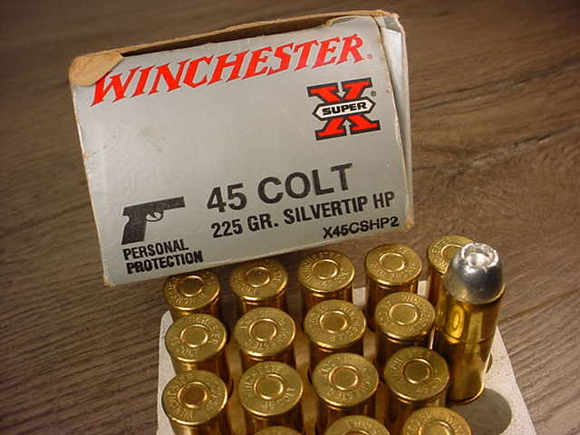 Partial Box of Winchester Super-X Silvertip .45 Colt Jacketed Hollow ...
