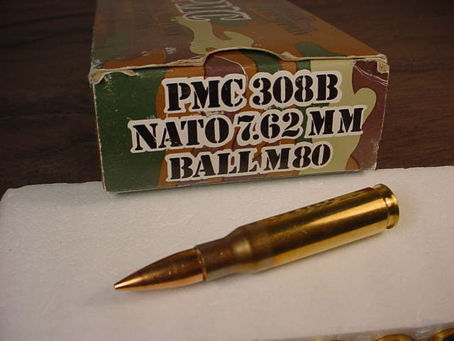 Box Of Pmc Nato/M80 U.S. Military Specifications .308 Win. Full Metal ...