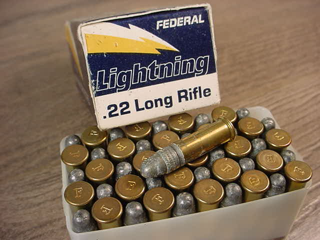 Box of Federal Lightning .22 Long Rifle Lead Solid Point .22 LR ...