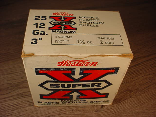 Western Cartridge Company Box of Western Super-X Magnum Mark 5 12 Gauge ...