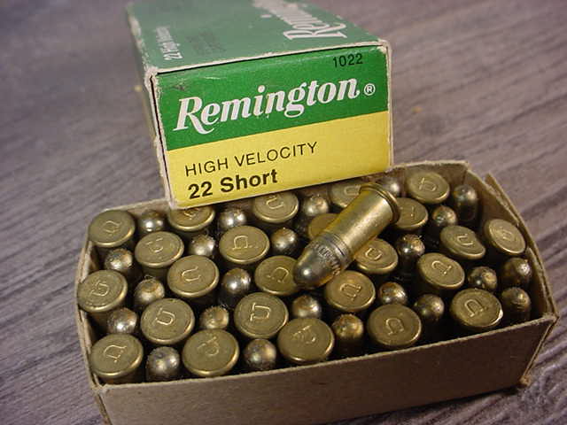 Box Of Remington Golden Bullet Extra Power .22 Short Plated Solid Point ...