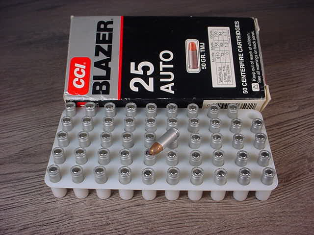 Box Of Cci Blazer .25 Auto. Full Metal Jacket .25 Acp For Sale at ...