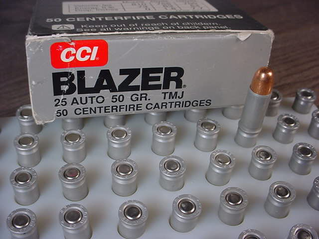 Box Of Cci Blazer .25 Auto. Full Metal Jacket .25 Acp For Sale at ...