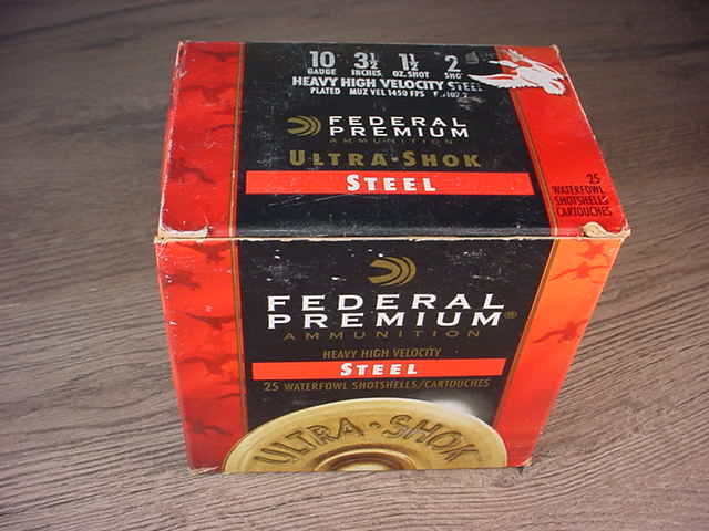 Box Of Federal Premium Ultra-Shok Steel 10 Gauge 3 1/2 Inch Number 2 ...