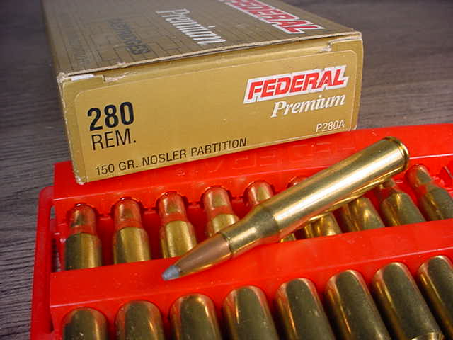 Box of Federal Premium .280 Rem. Nosler Partition Semi-Jacketed Soft ...