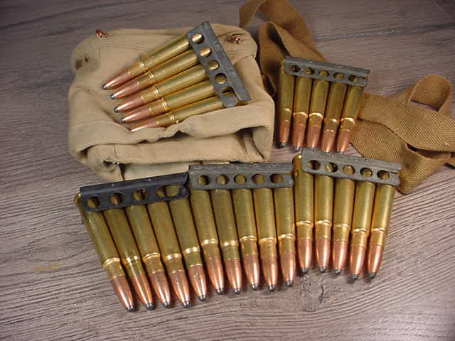 25 Rounds of Reloaded .303 British Semi-Jacketed Soft Point on Stripper ...