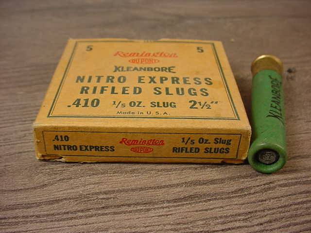 Box Of Remington Kleanbore Nitro Express Paper Hull .410 Gauge Rifled ...