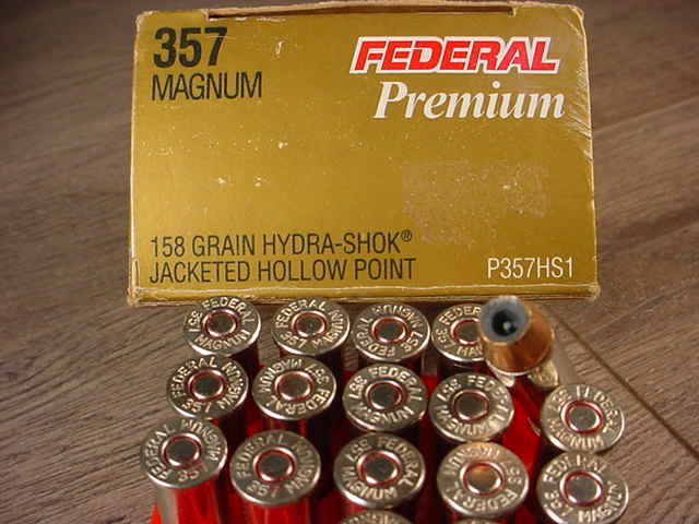 Partial Box Of Federal Premium Hydra-Shok .357 Magnum Jacketed Hollow ...